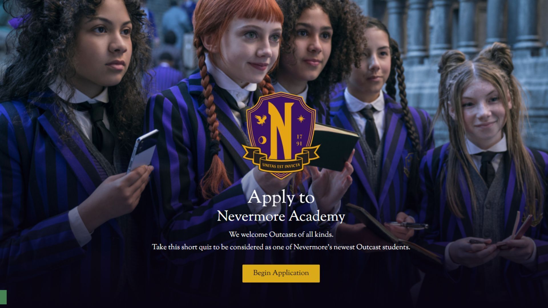 Here's how to do the Nevermore Academy Quiz