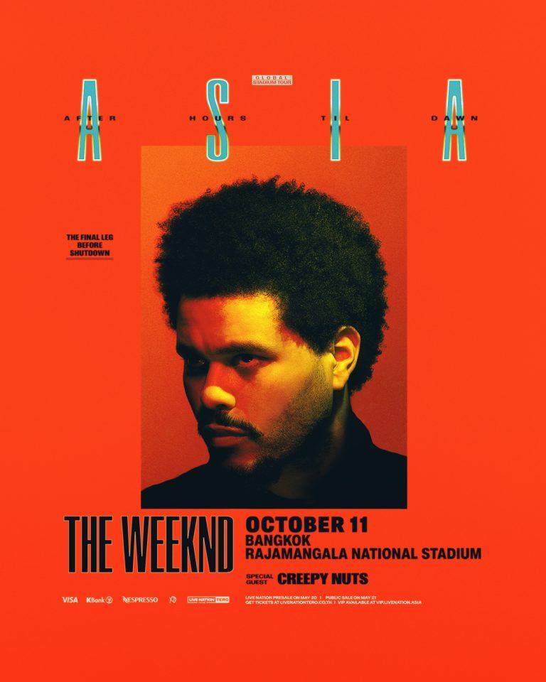 The Weeknd is bringing the After Hours Til Dawn tour to Bangkok
