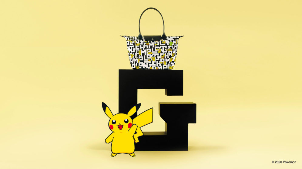 Pikachu fronts the Longchamp X Pokémon collection on the iconic Le ...
