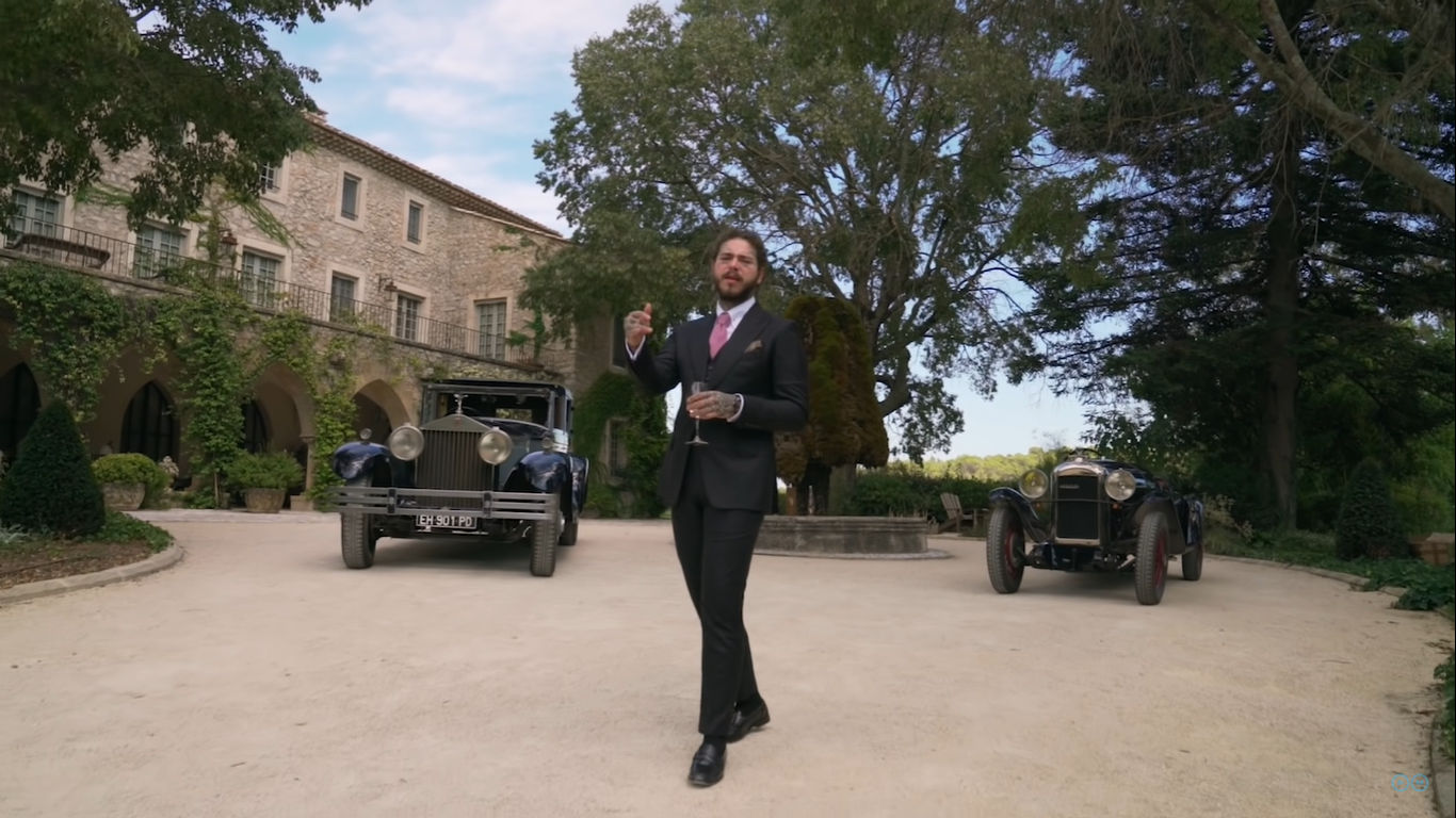 Post Malone music videos showcase his penchant for luxury cars