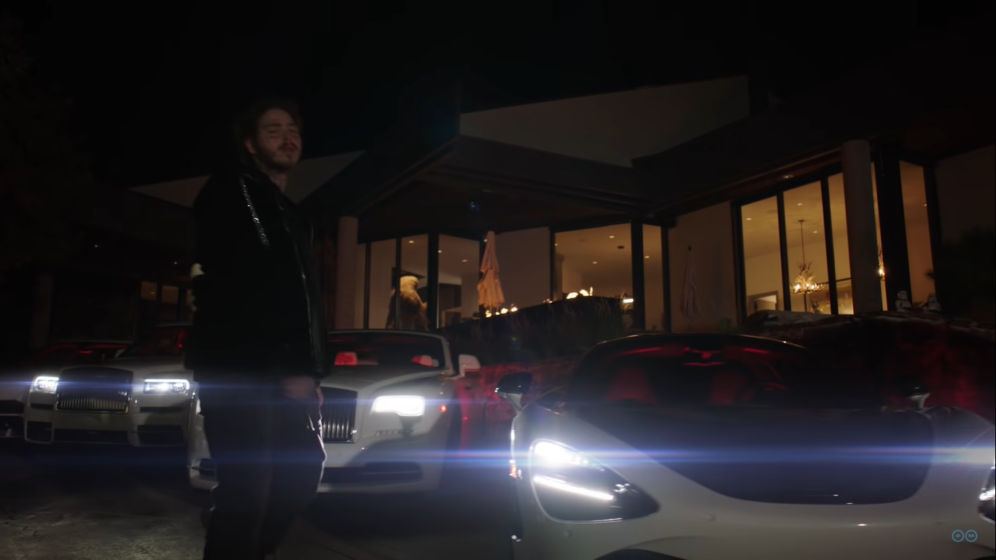 Post Malone music videos showcase his penchant for luxury cars