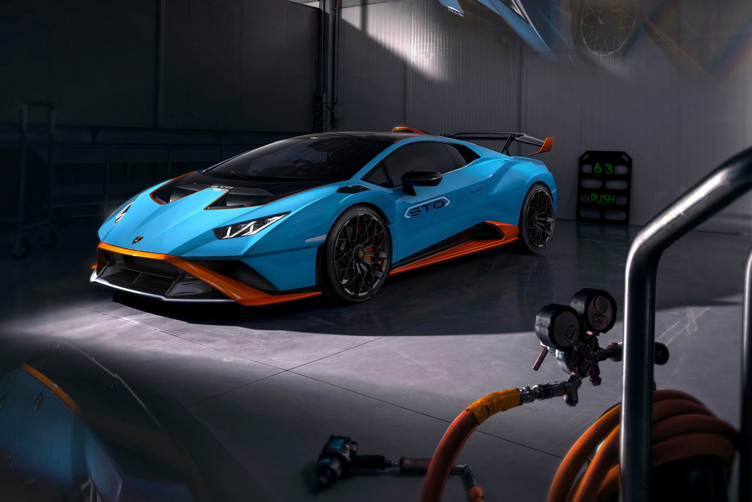 The Lamborghini Huracán STO is a sports supercar for the streets