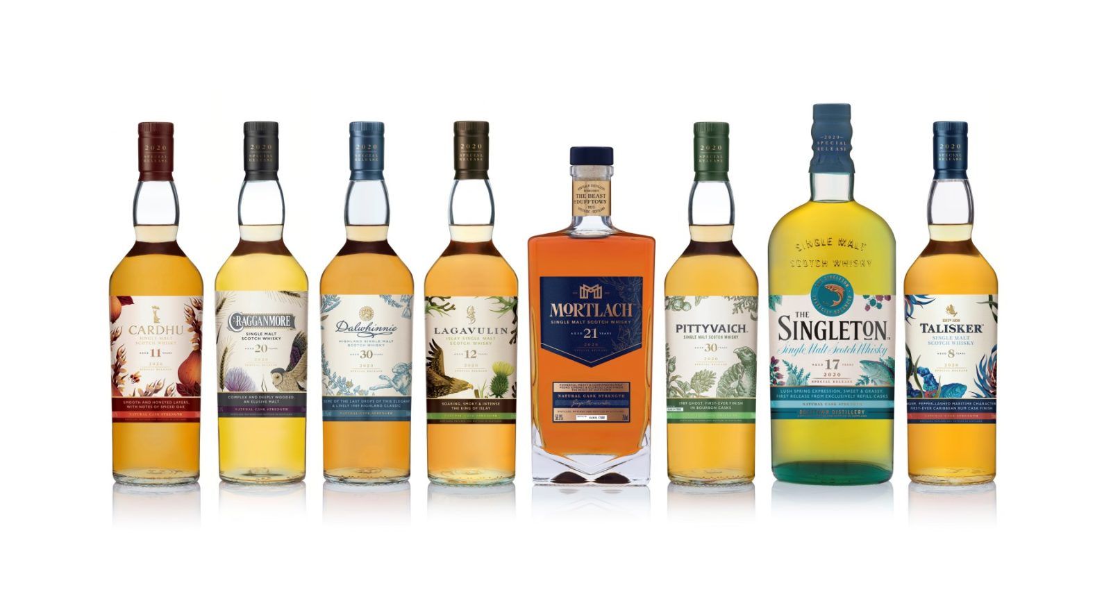 A look at all 8 whiskies from the Diageo 2020 Special Releases collection