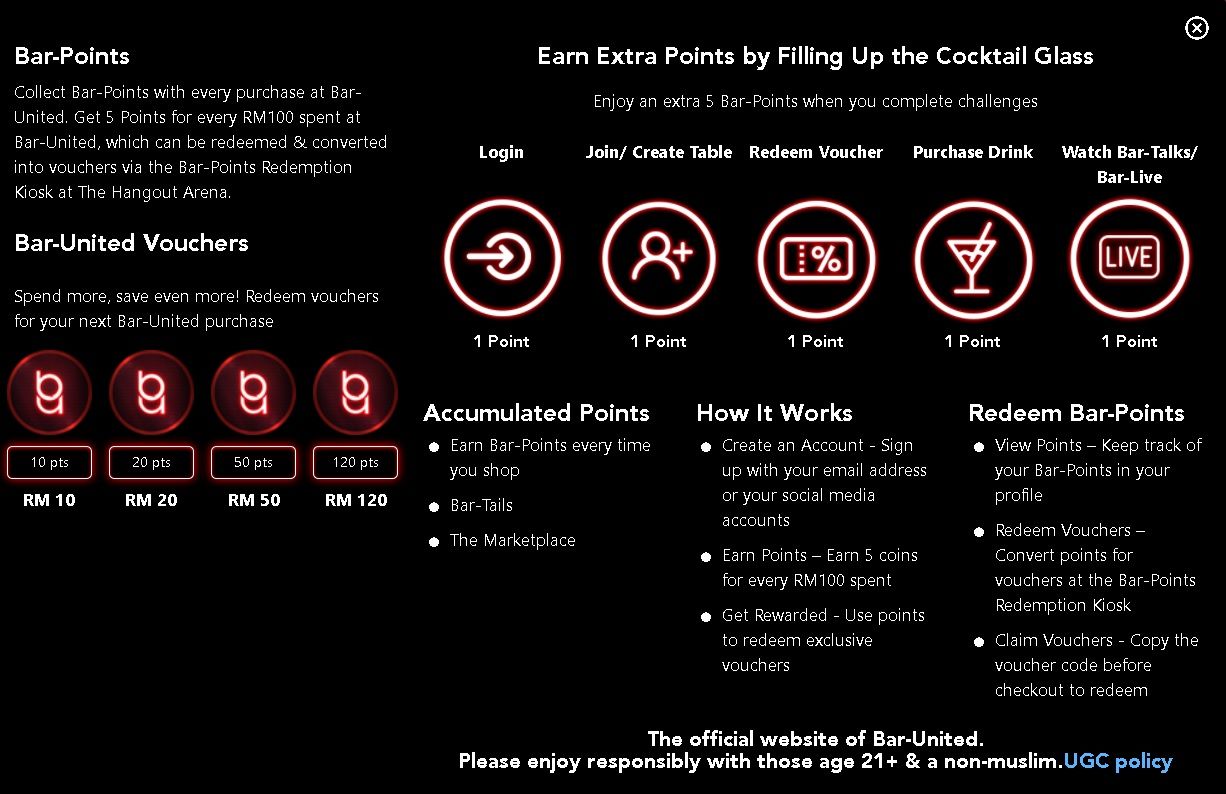 There are now more than 30 bars for you to choose from at Bar-United