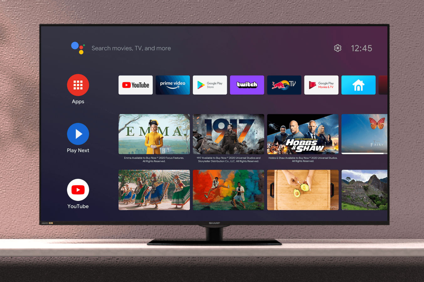 Make family time immersive with SHARP AQUOS The Scenes 8K series