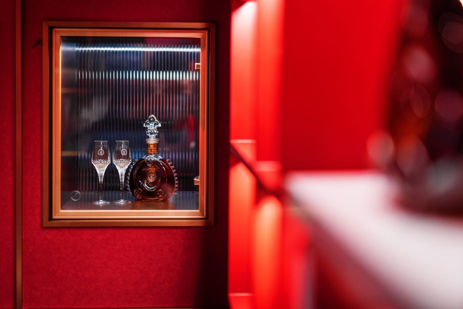 Immerse yourself in a red embrace at LOUIS XIII Room in DC Restaurant