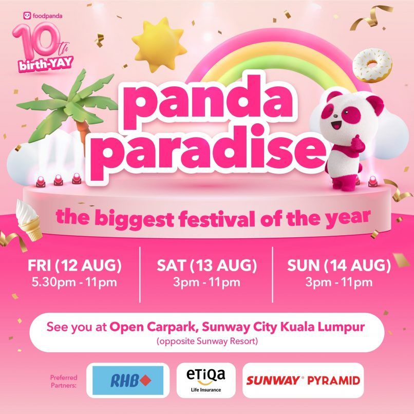 Eat and be merry! Celebrate 10 years of foodpanda with panda paradise