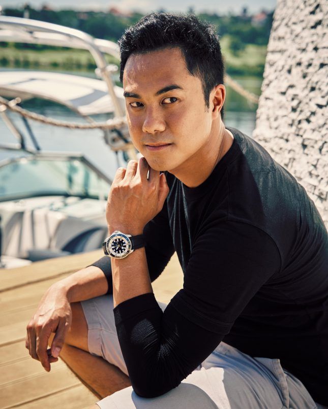 Watch Jazeman Jaafar & Bella Kuan tackle each other’s sport with Breitling