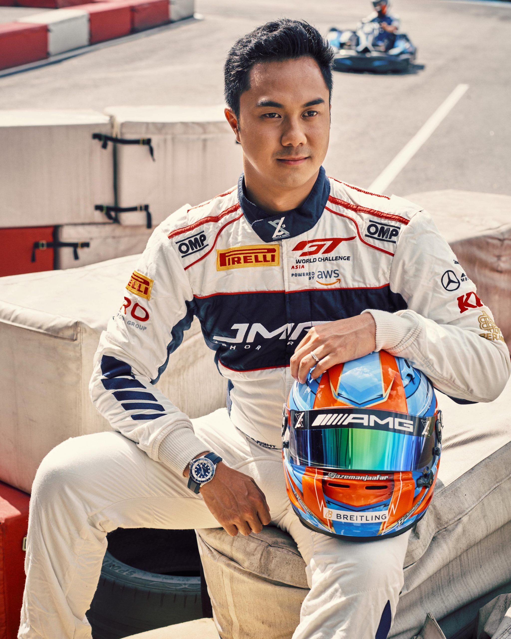 Watch Jazeman Jaafar & Bella Kuan tackle each other’s sport with Breitling