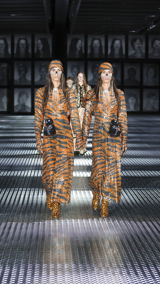 Gucci Spring 2023 takes you to Twinsburg, city of doubles