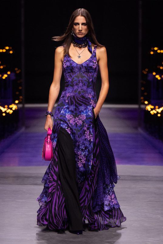 Versace Spring Summer 2023 is a reflection of the Dark Gothic Goddess