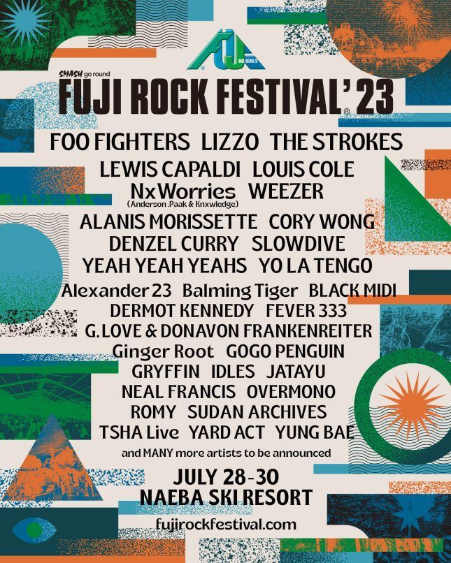 Fuji Rock Festival 2023 unveils Foo Fighters & The Strokes as headliners