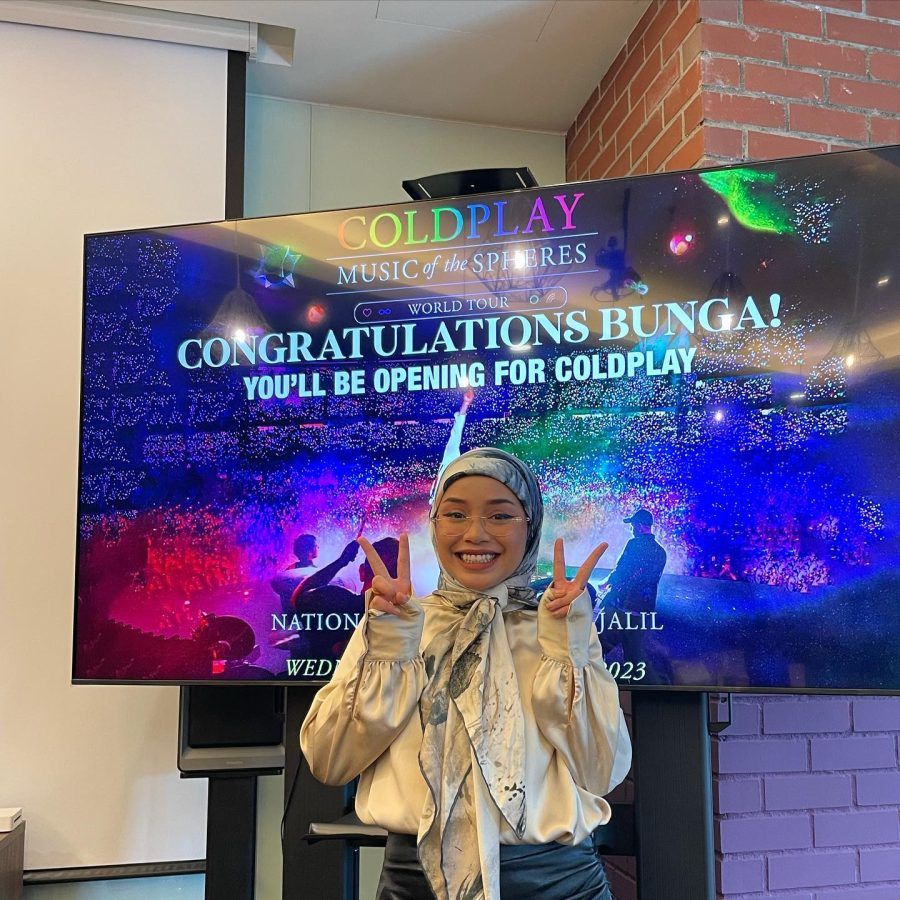 Who is Bunga, the supporting act for Coldplay’s concert in Kuala Lumpur?