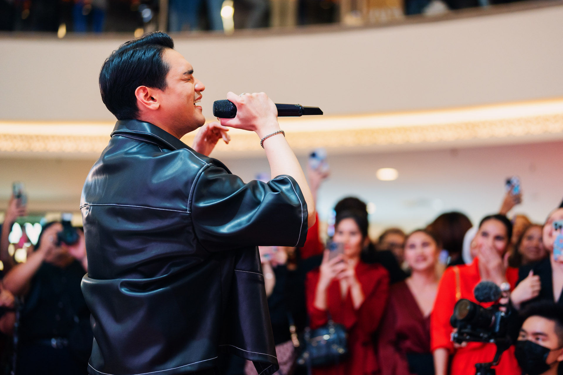 Red, black, and Afgan: Celebrating the launch of Armani Make-up Lab in ...