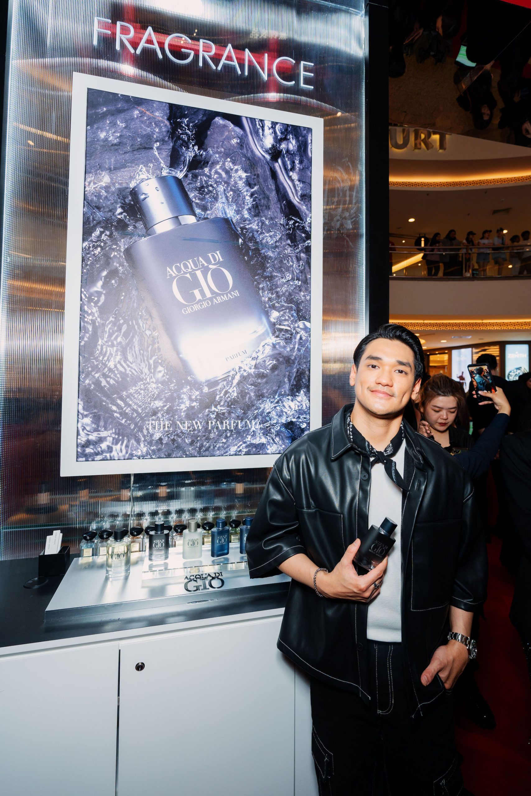 Red, black, and Afgan: Celebrating the launch of Armani Make-up Lab in Southeast Asia