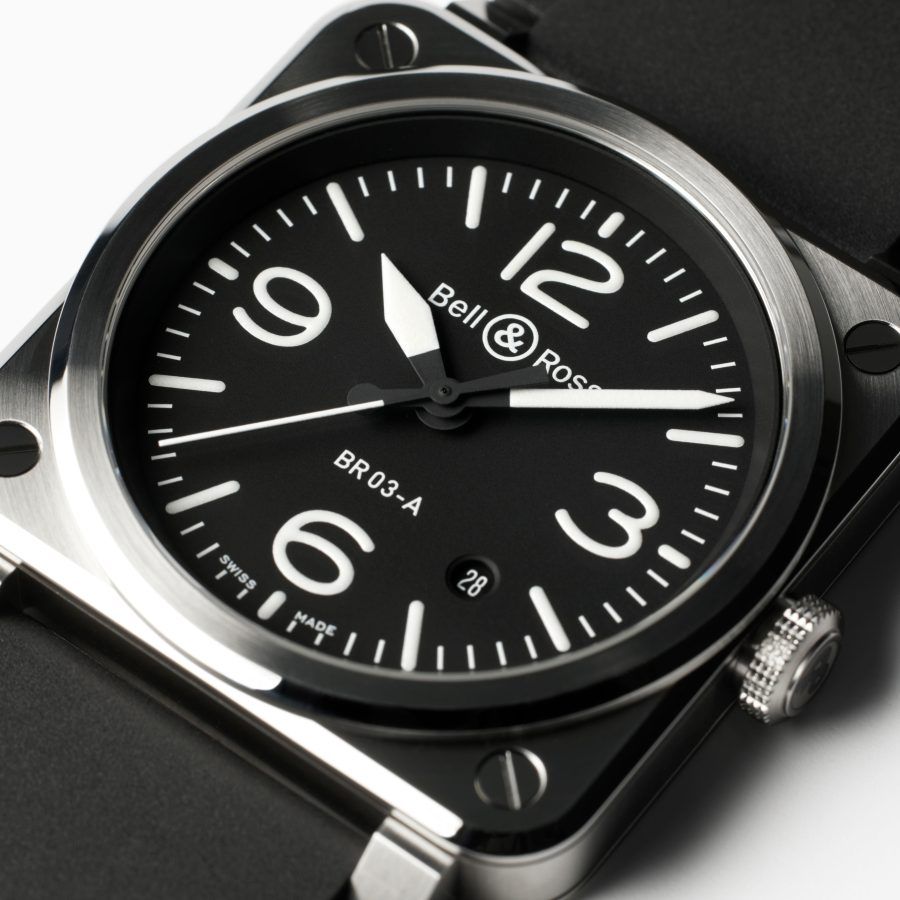 The new BR 03 continues to embody Bell & Ross’ resolutely retro vibe