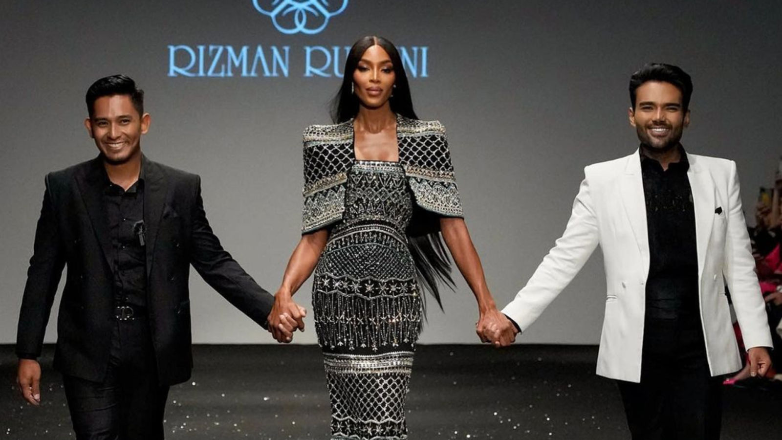 First look: Naomi Campbell walks for Malaysian designers Rizman Ruzaini