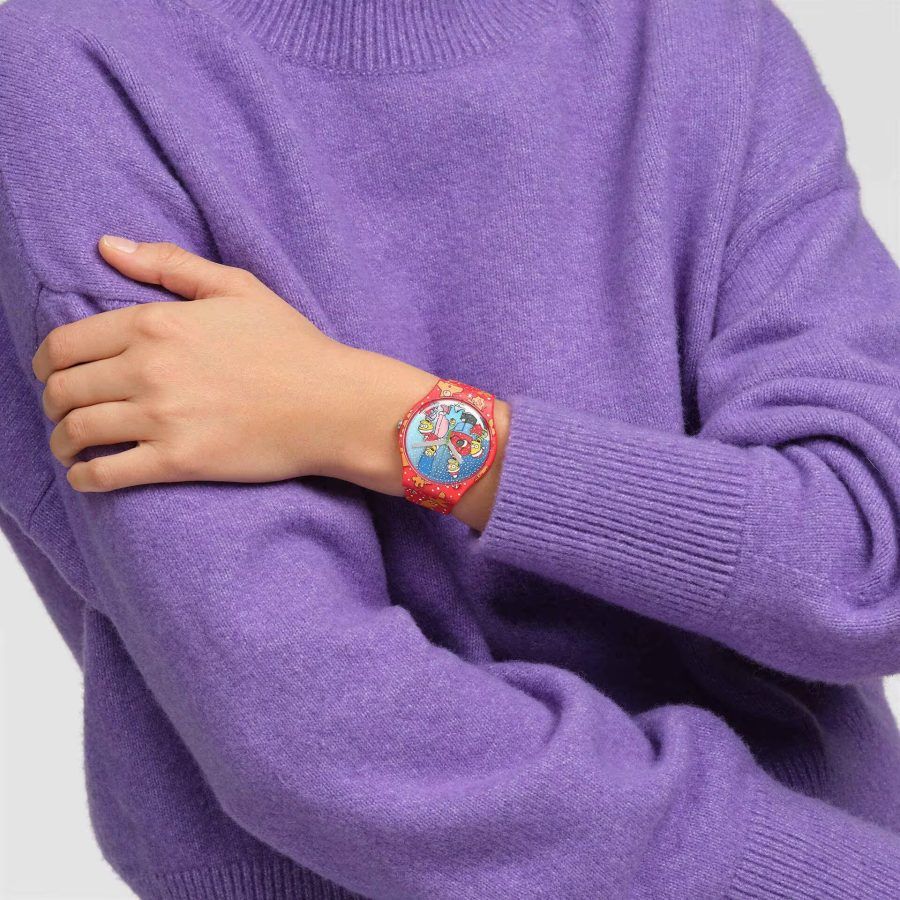 Swatch x The Simpsons carols you into Christmas with the holiday designs