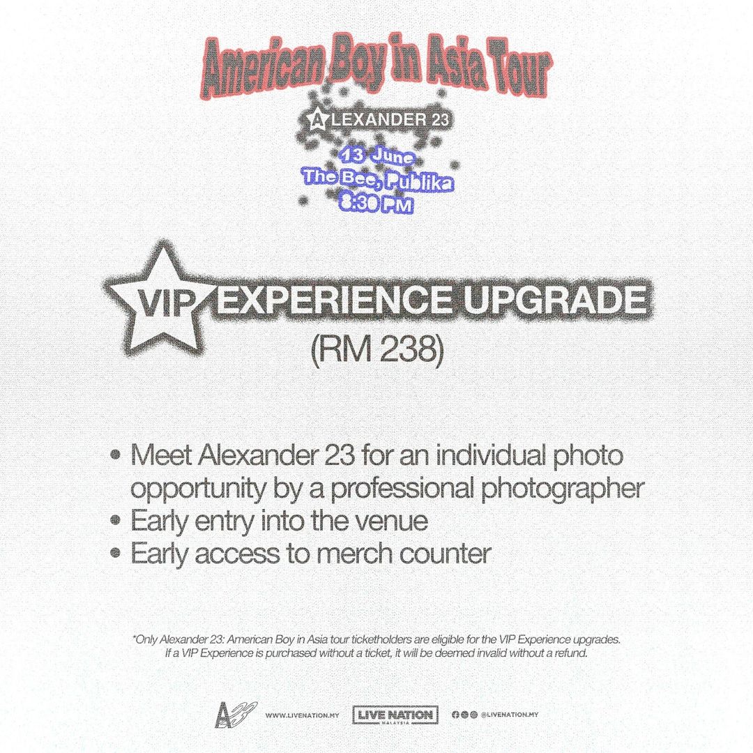 Alexander 23 brings the American Boy in Asia tour to Malaysia this 2024