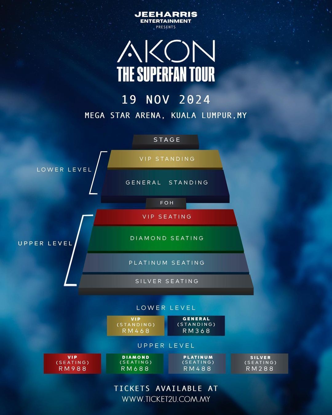 Akon in Malaysia 2024: Venue, ticket prices, and more