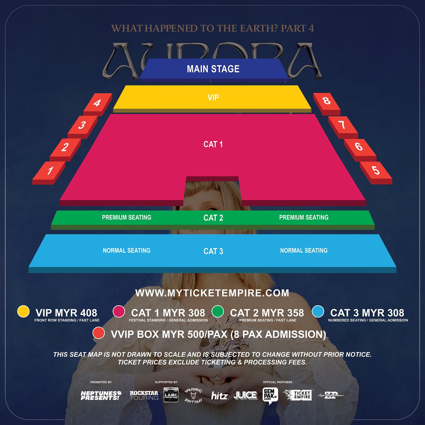 AURORA in Malaysia 2025: Venue, ticket prices, and more