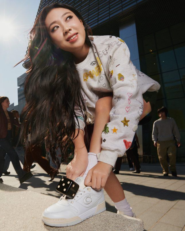 Elle Fanning, Kōki, Nazha and Youngji Lee star in the Coach Spring 2025 ...