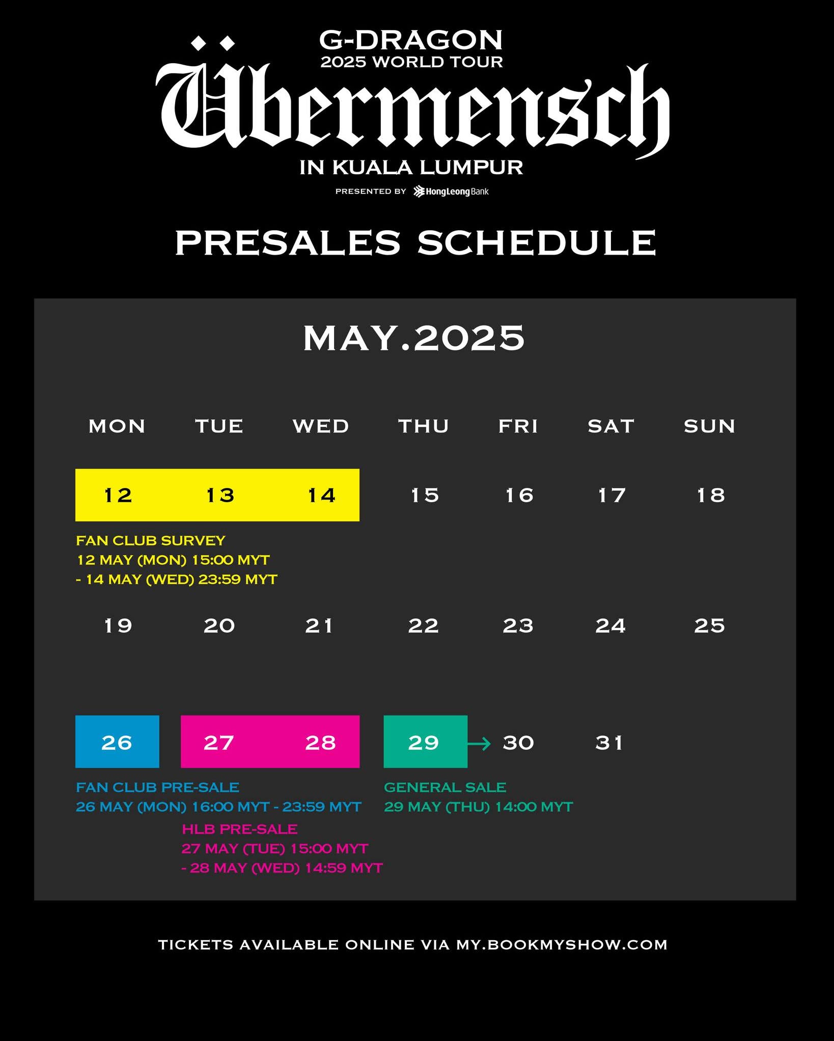 G-Dragon in Malaysia 2025 concert details: Venue and ticket prices