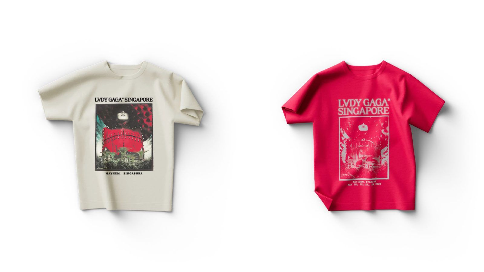 A look at Lady Gaga's official Singapore Mayhem merchandise, plus prices