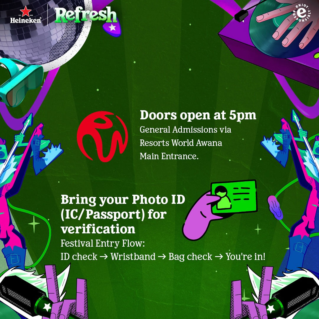 Heineken Refresh 2025 concert guide: How to get there and full lineup