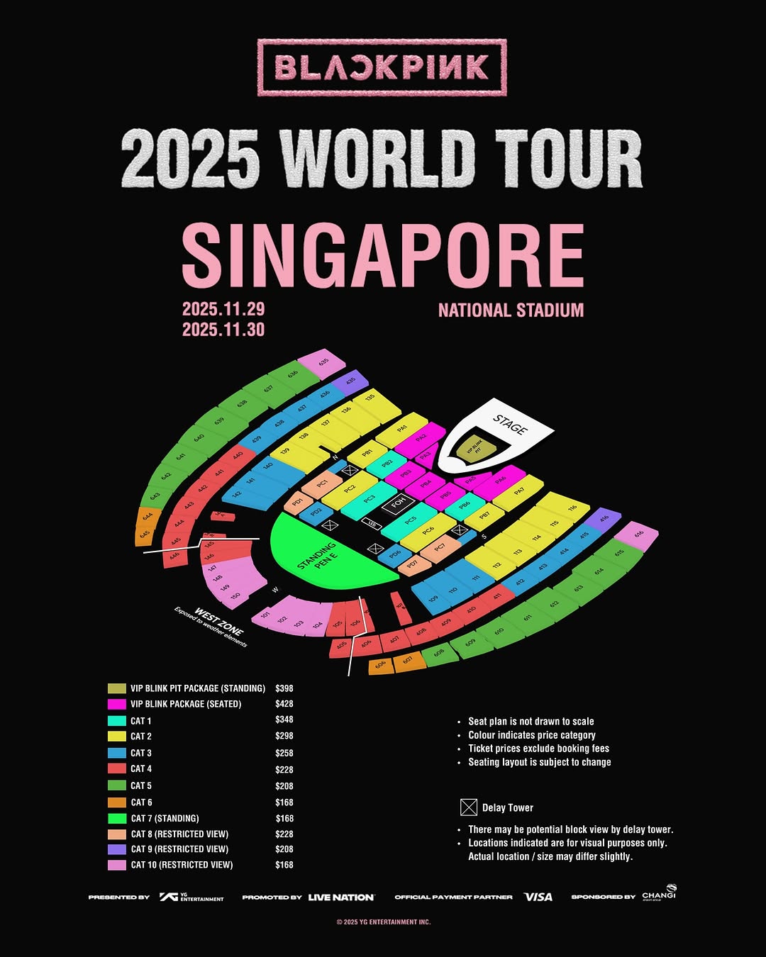 Blackpink Deadline World Tour 2025 in Singapore: All you need to know