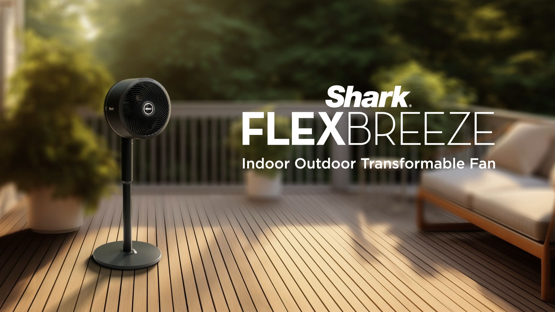 A cool breeze from any vantage, meet the Shark FlexBreeze fan