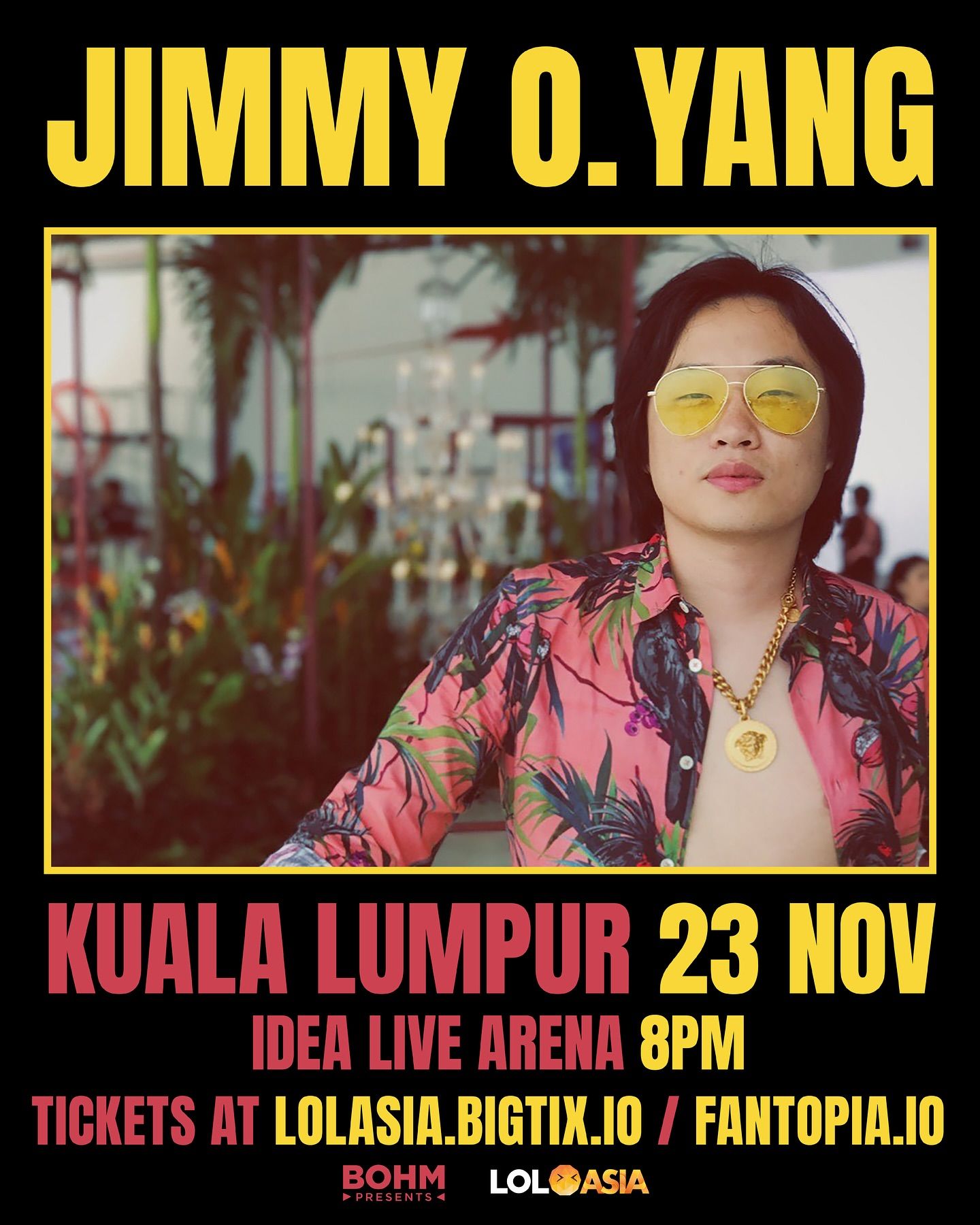 Jimmy O. Yang live in Malaysia 2025: Venue, ticket prices, and more