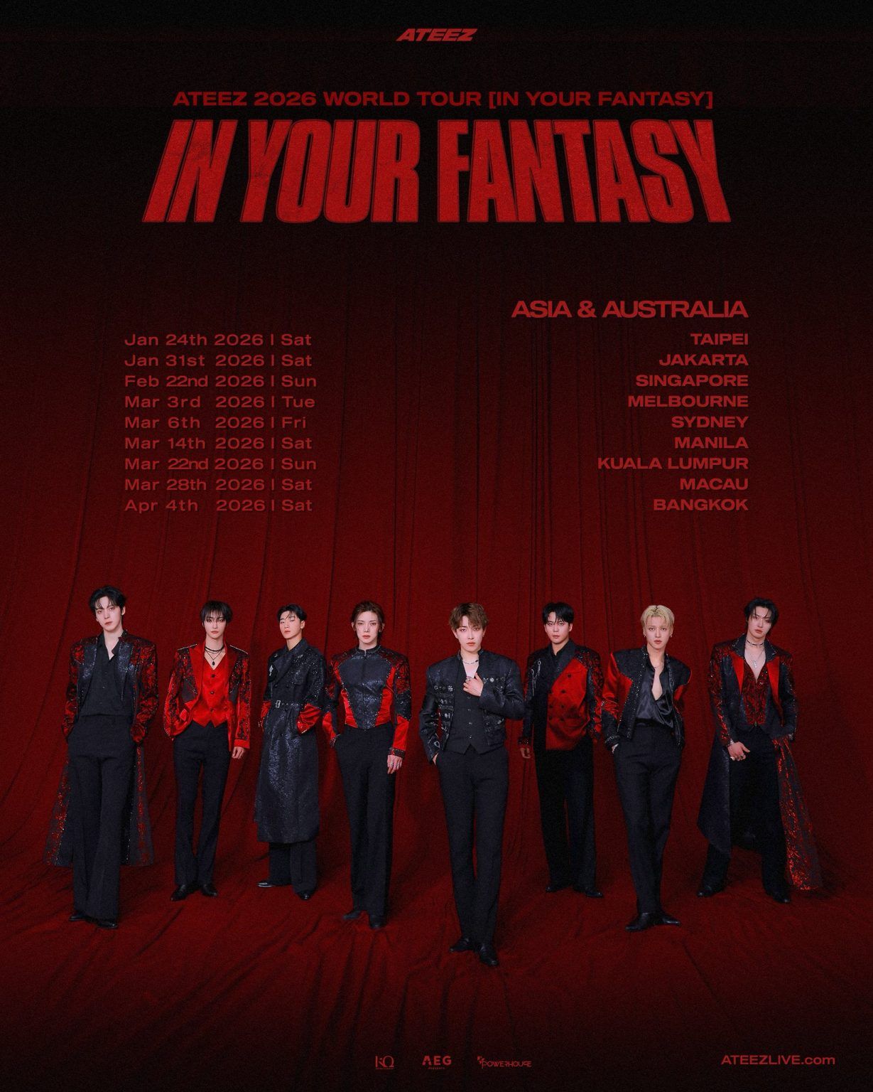 ATEEZ returns to Malaysia for their ‘IN YOUR FANTASY’ 2026 World Tour