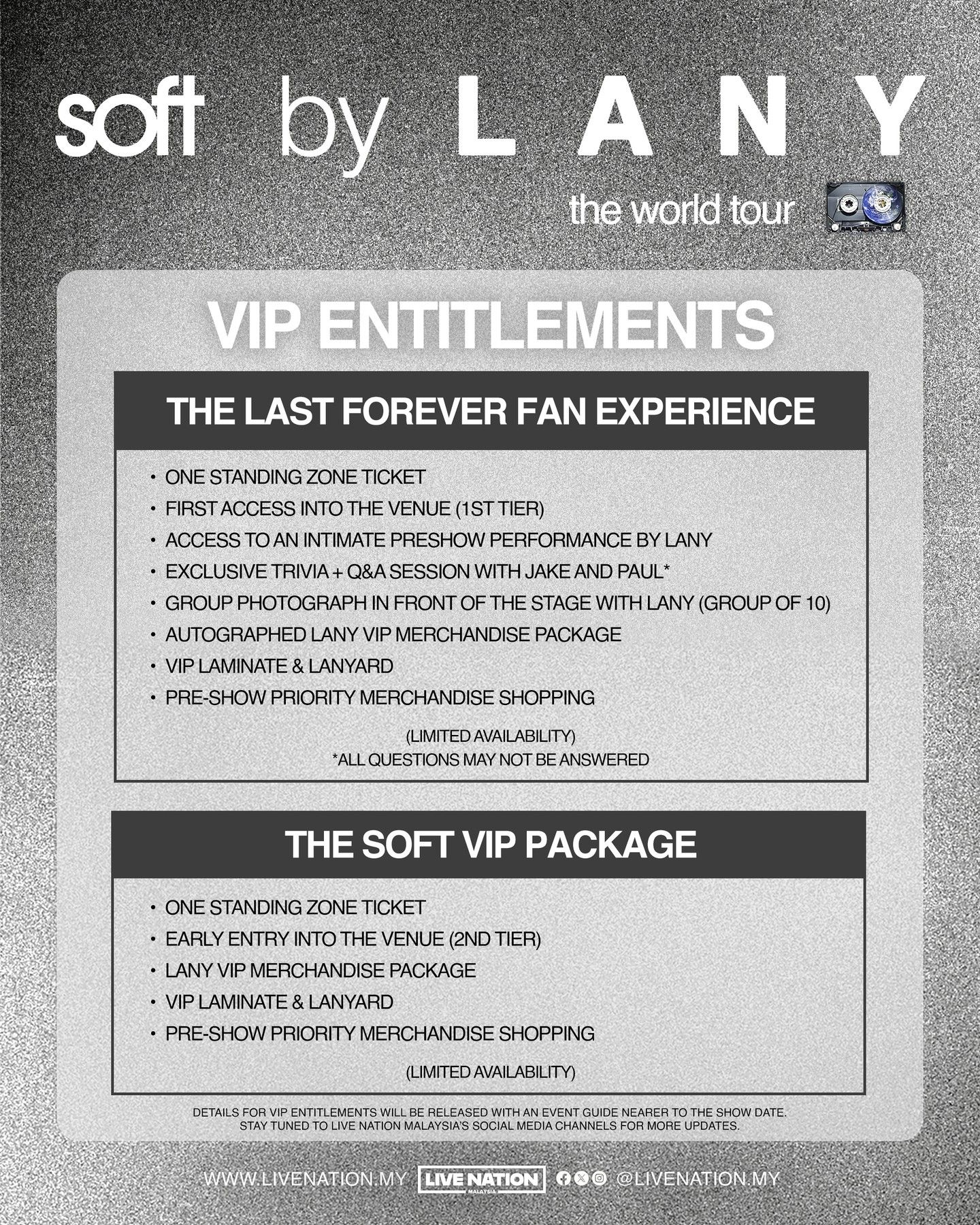 LANY concert in Malaysia 2026: Ticket prices, setlist, and more | LSA KL