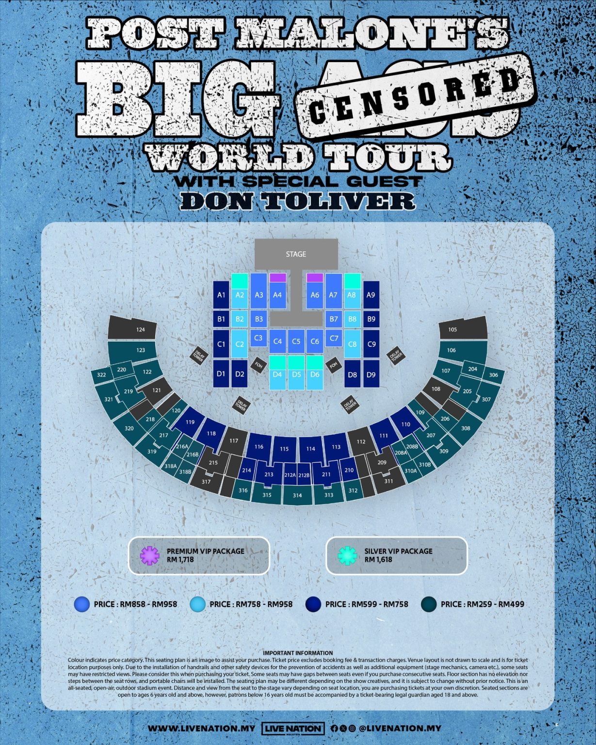 Post Malone concert in Malaysia 2026: Ticket prices and expected setlist