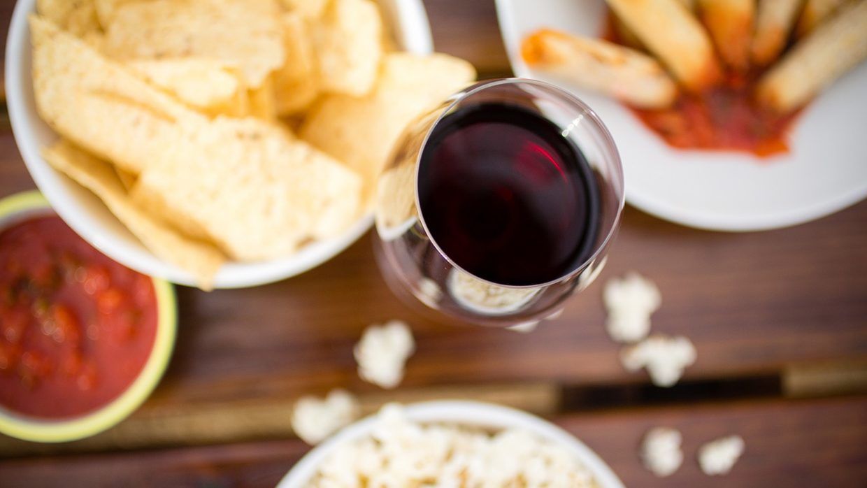 A sommelier does wine and junk food pairings for better snacktimes