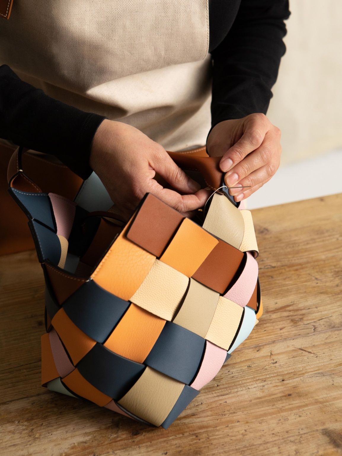 Loewe’s new woven bags crafted from surplus leather are this season's ...