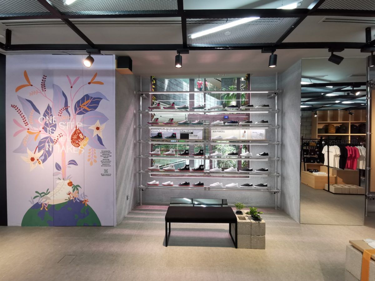 Converse opens an eco-friendly store at Jewel Changi that cleans the air