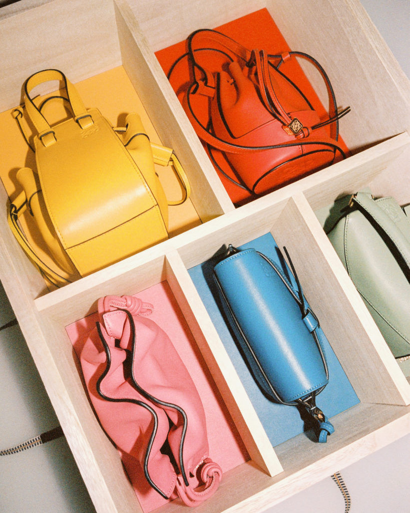 The Loewe Collector's Gift Box features its classic handbags in nano sizes