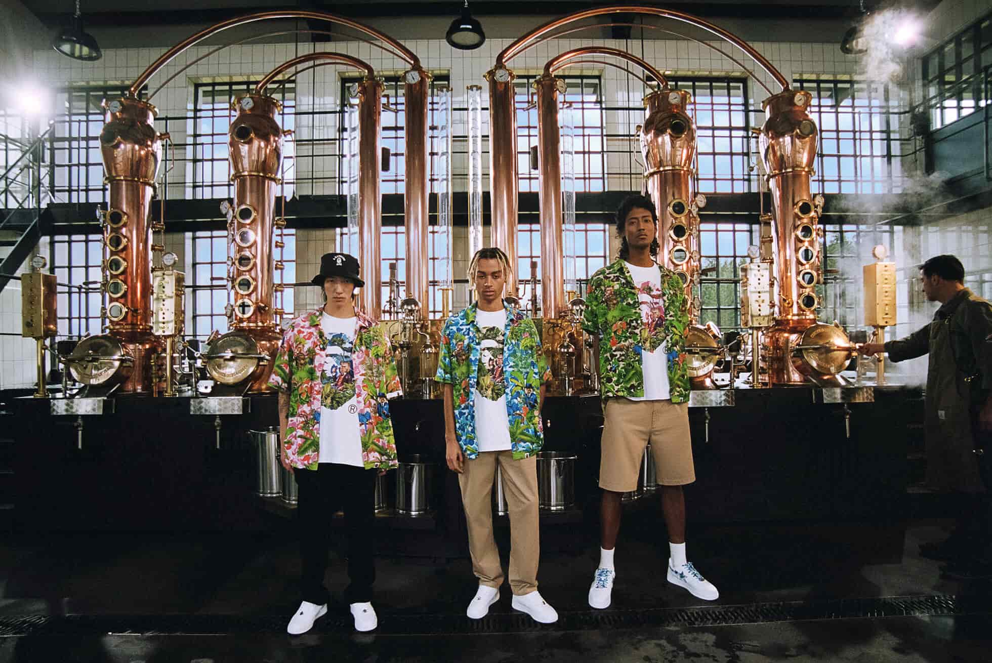 BAPE x Monkey 47 streetwear and gin: Details of this street-to-bar collab