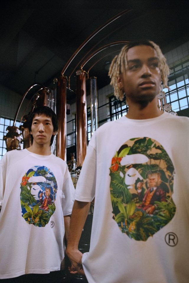 BAPE x Monkey 47 streetwear and gin: Details of this street-to-bar collab