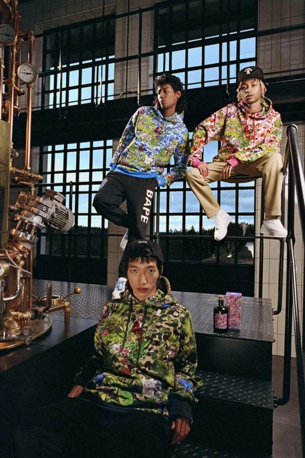 BAPE x Monkey 47 streetwear and gin: Details of this street-to-bar collab