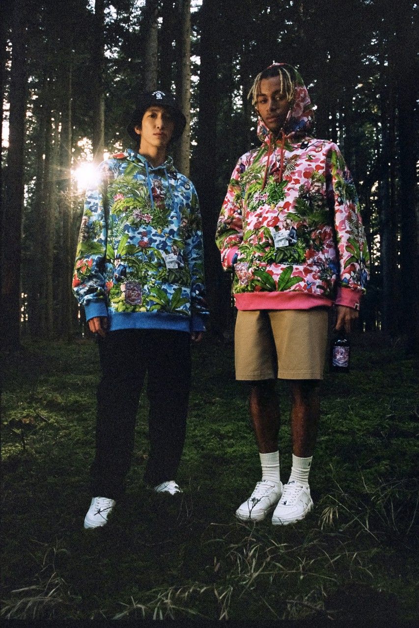 BAPE x Monkey 47 streetwear and gin: Details of this street-to-bar collab