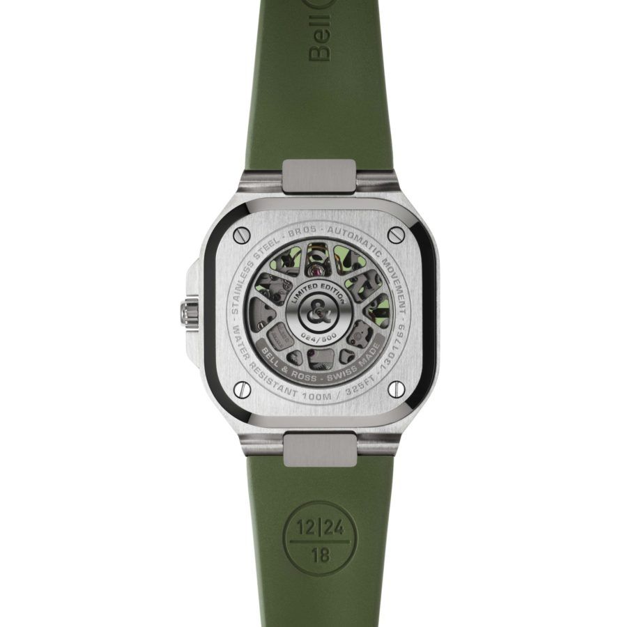 Bell & Ross' sleek BR 05 Skeleton is back in a trendy green guise