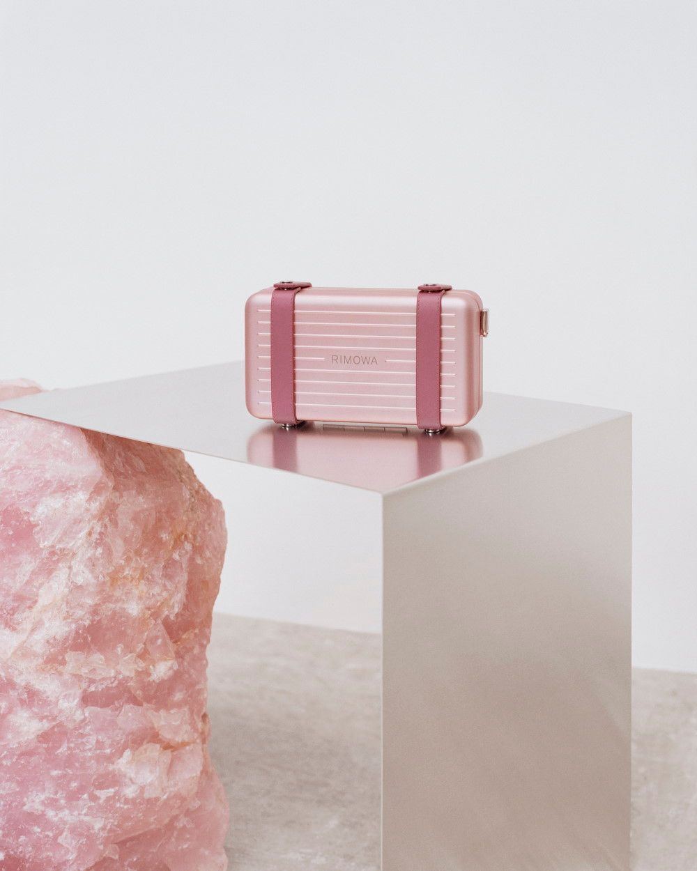 Rimowa's seasonal pink colourway is inspired by the Rose Quartz