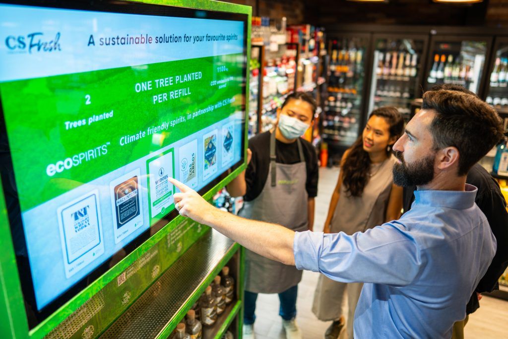 Refill your empty craft spirits bottle with this sustainable kiosk