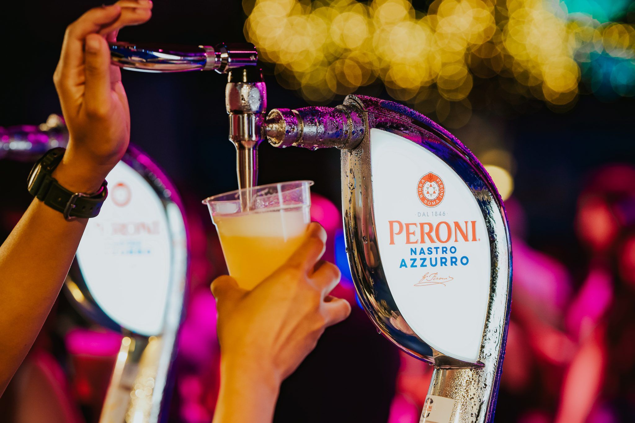 Parties are back with a passion at this Peroni Nastro Azzurro event