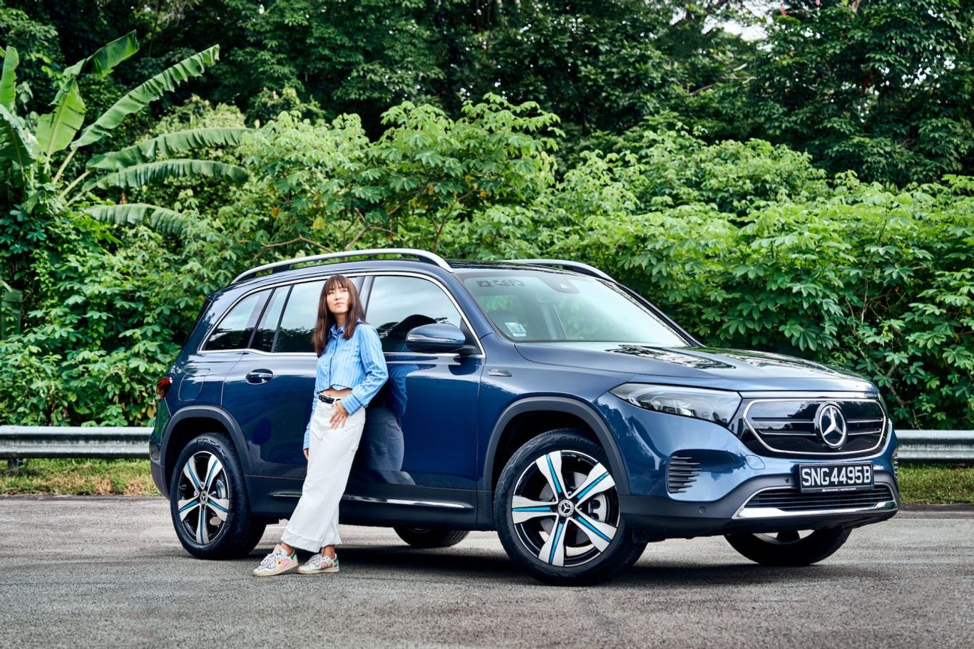 Inch Chua is electrifying her musical journey with the Mercedes-Benz EQB
