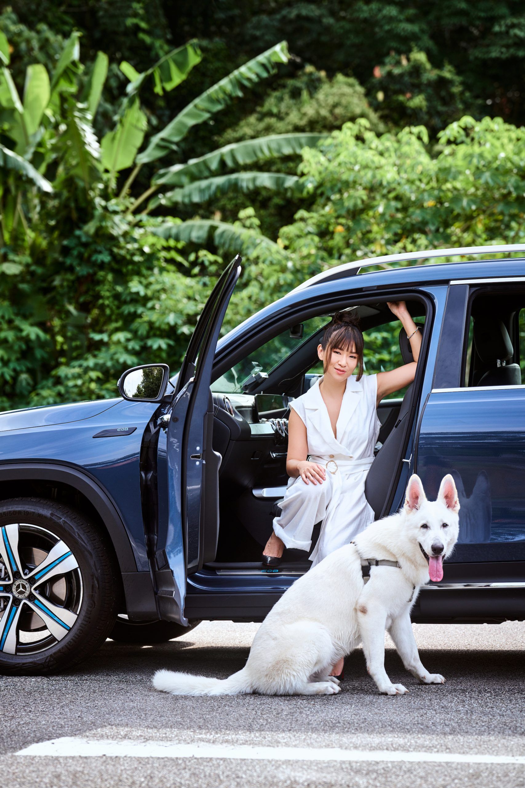 Inch Chua is electrifying her musical journey with the Mercedes-Benz EQB