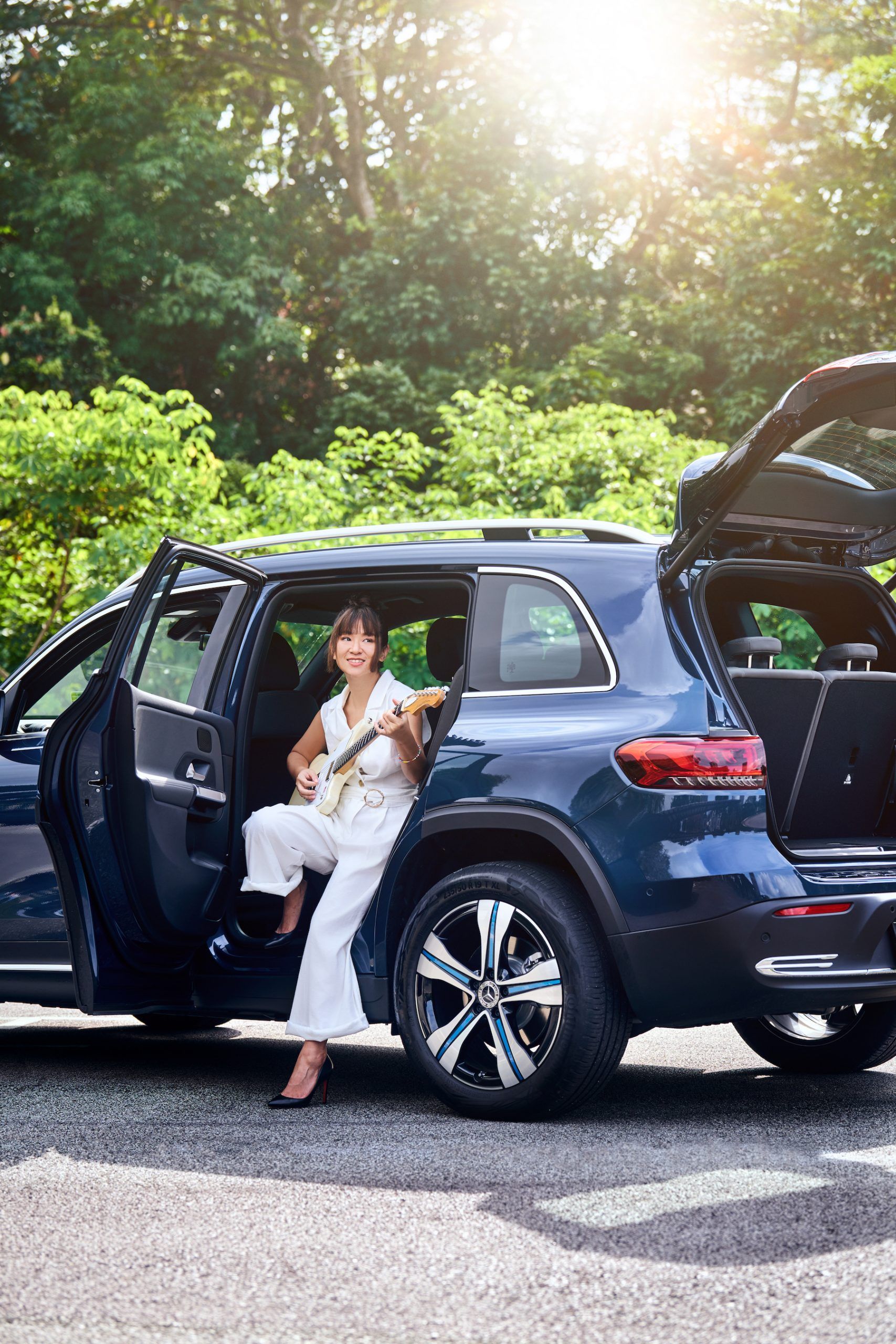 Inch Chua is electrifying her musical journey with the Mercedes-Benz EQB